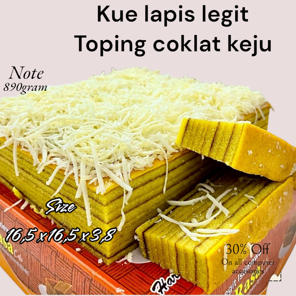 Jual Kue Lapis Legit Keju Premium Rasa Keju Lezat dan Lembut ukuran ...