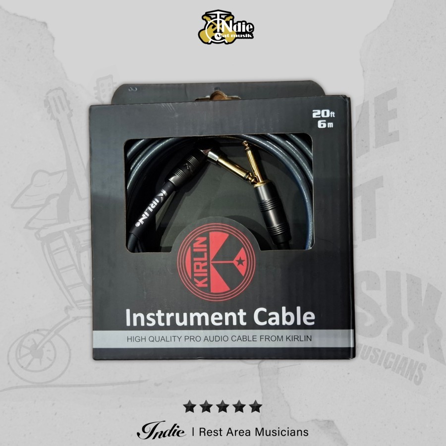 Jual Kabel Instrumen Kirlin 6 Meter IP222GMG 22 AWG Black | Shopee ...