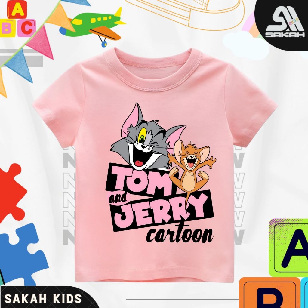 Jual Kaos Anak Custom Nama Combed 30s Gambar TOM AND JERRY 1 Untuk Anak dan Hadiah Anak Laki ...