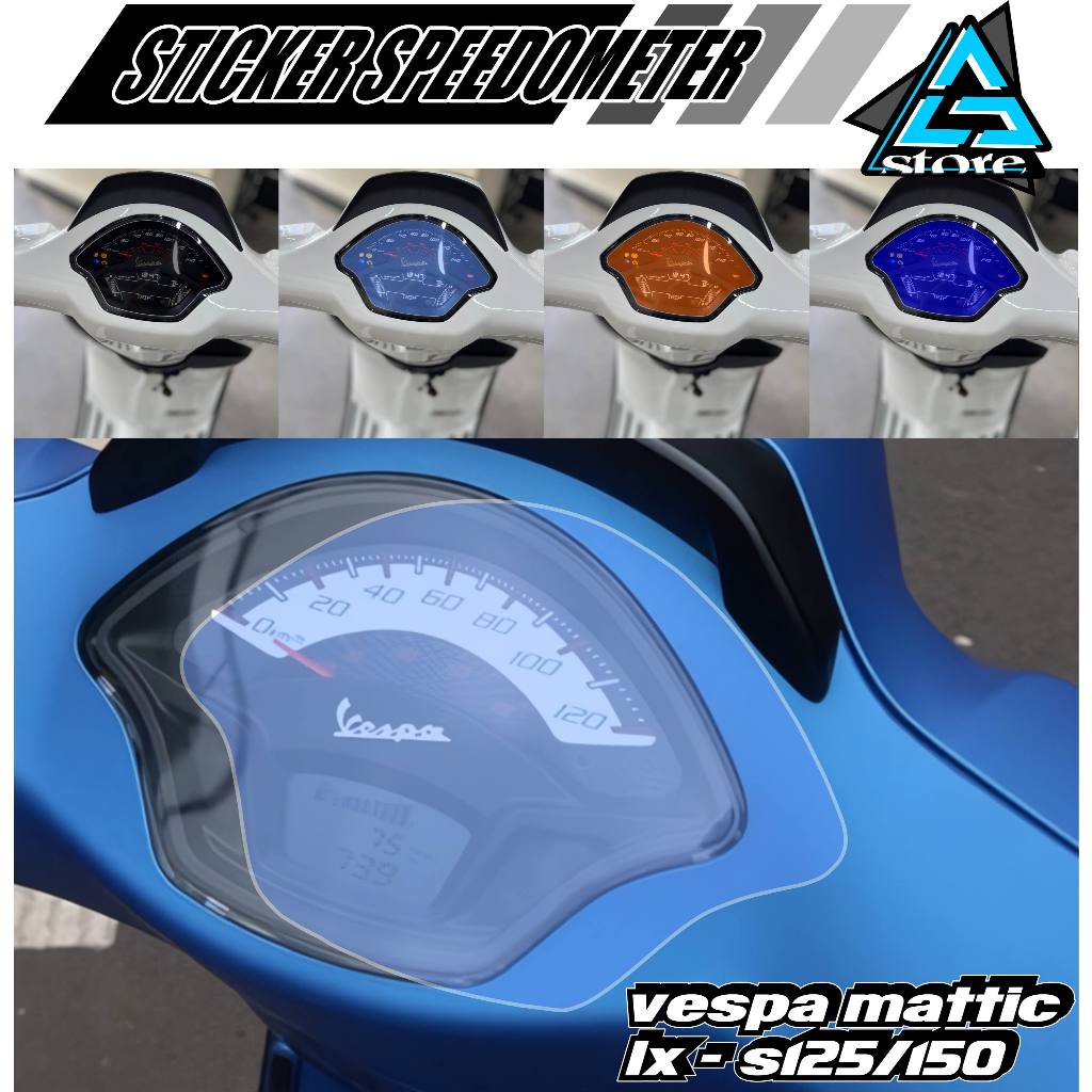 Jual STICKER ANTI GORES SPEEDOMETER VESPA MATIC LX - S125 -150/STIKER ...