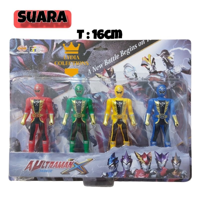 Jual Robot Power Rangers Megaforce Ninja Steel Set Figure | Shopee ...