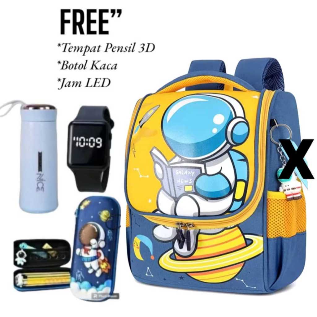 Jual Tas ransel sekolah anak TK/PAUD tas gendong anak laki laki tas punggung tebal tas motif ...