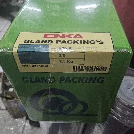 Jual GLAND PACKING ENKA 200P NON ASBESTOS PTFE | Shopee Indonesia