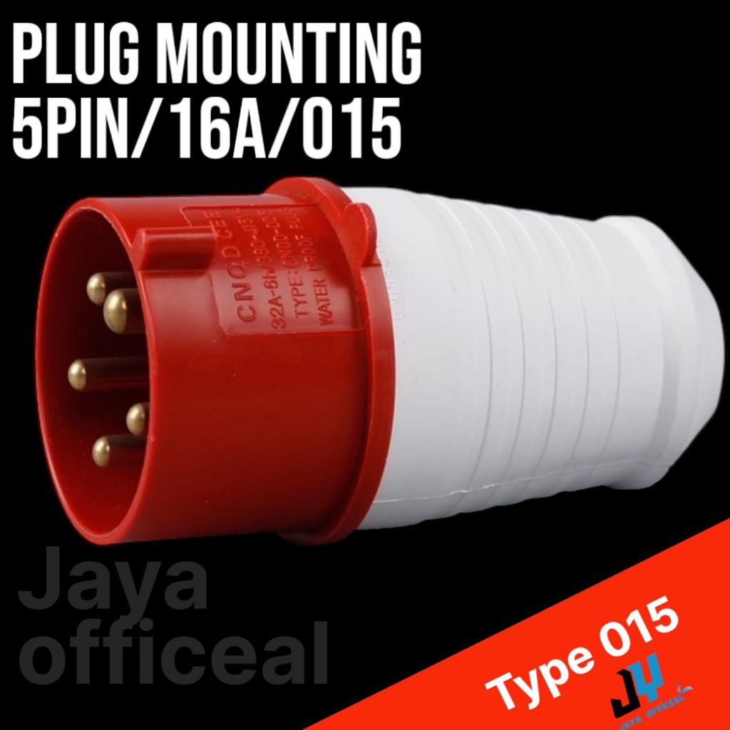 Jual plug mounting 5 pin male/Plug Mounting Male Steker Waterproof ...