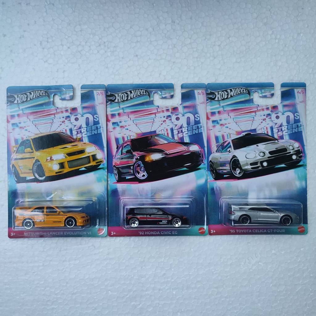 Jual HotWheels 90s Street Scene Mitsubishi Lancer Evolution Kuning ...