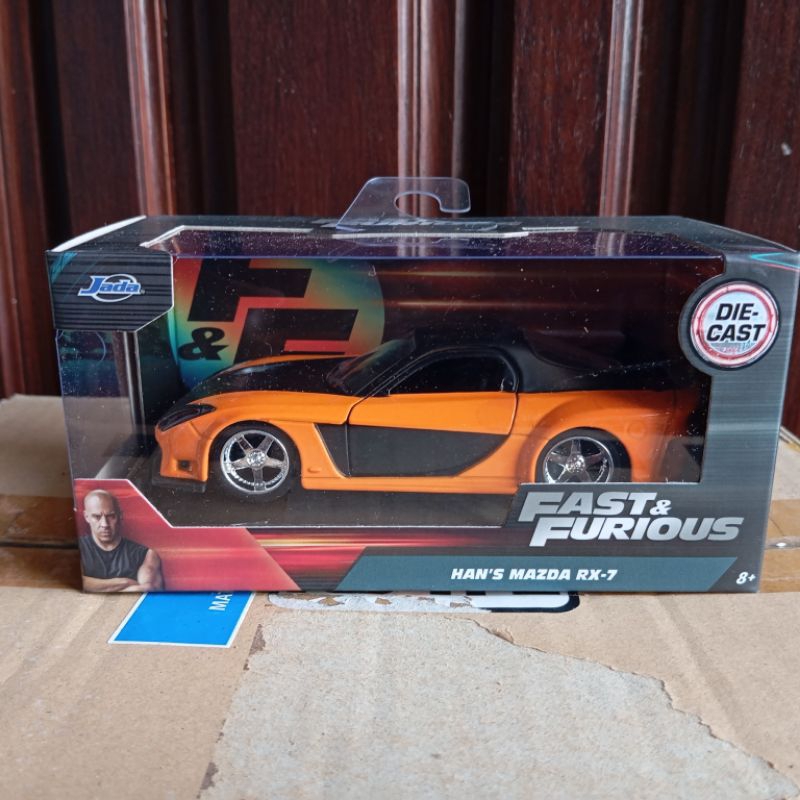 Jual Jada toys jadatoys Han's Mazda RX7 veilside Hans orange RX-7 fast ...