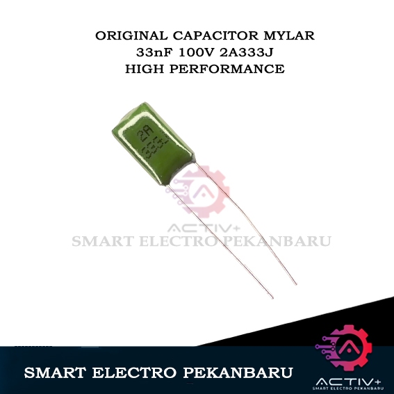 Jual ORIGINAL 33nF 100V 2A333J KAPASITOR MILAR 333J 2A MYLAR 333 100 V ...
