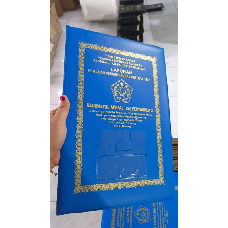 Jual Cover Map Rapot/Ijazah Sablon (BAHAN ASE) | Shopee Indonesia