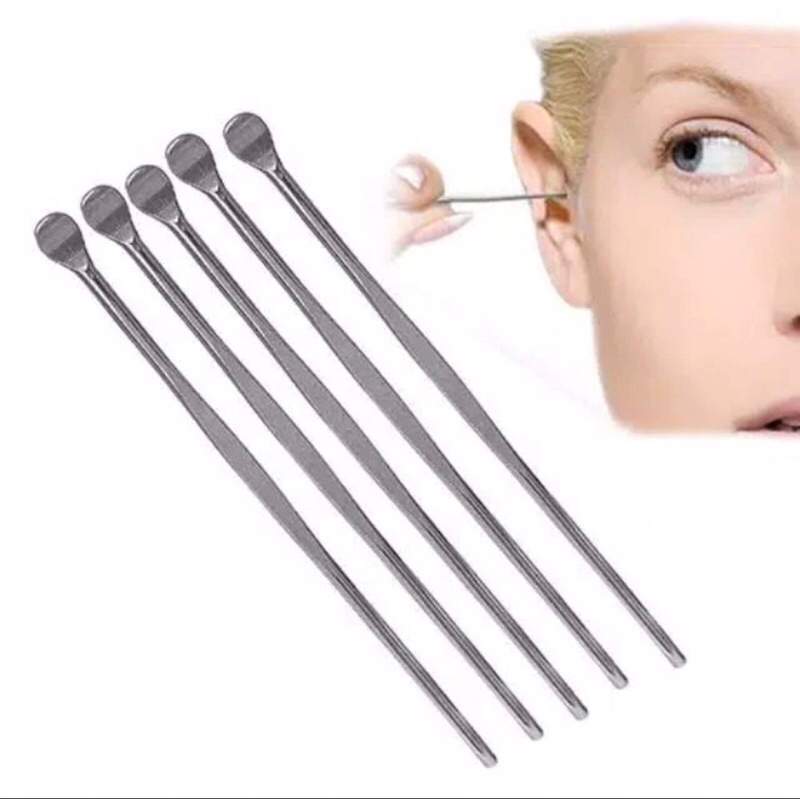 Jual Korek Kuping Besi / Perawatan Alat Earpick / Ear Pick Wax Curette ...