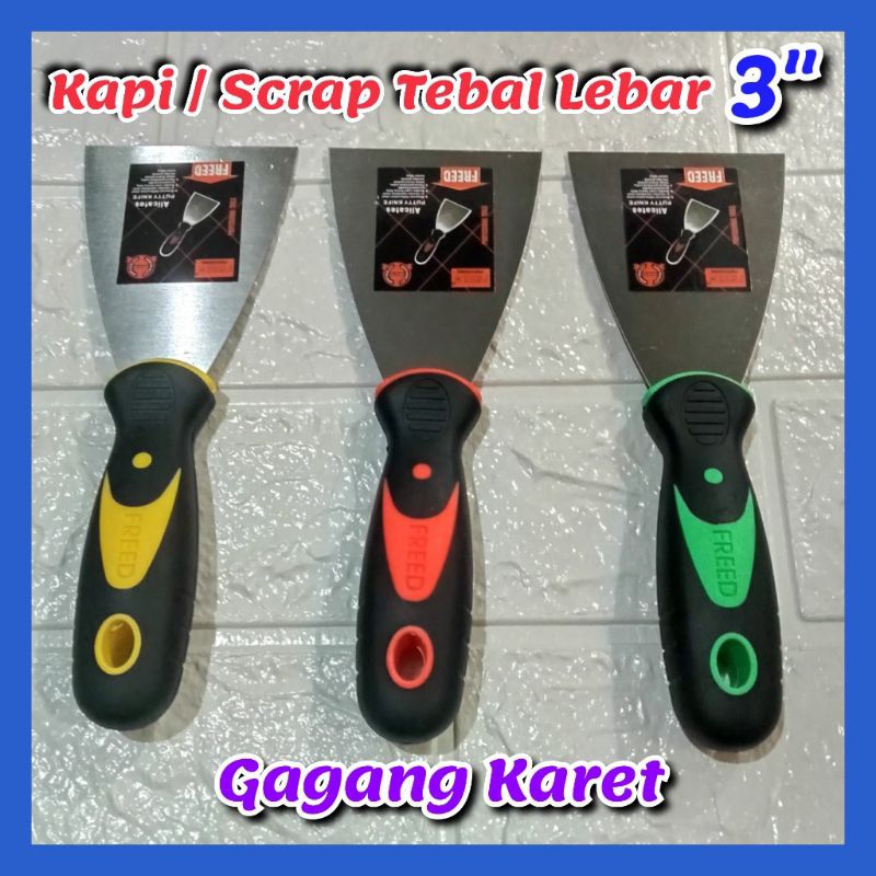 Jual Alat Kikis / Scraper / Scrap / Kape Stainless Ukuran 3" Gagang ...