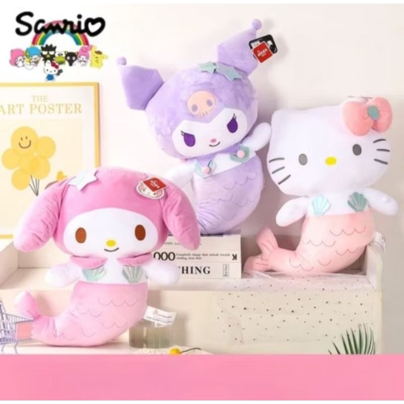 Jual Boneka Sanrio Versi Duyung Karakter Kuromi Melody Ukuran -+40cm ...