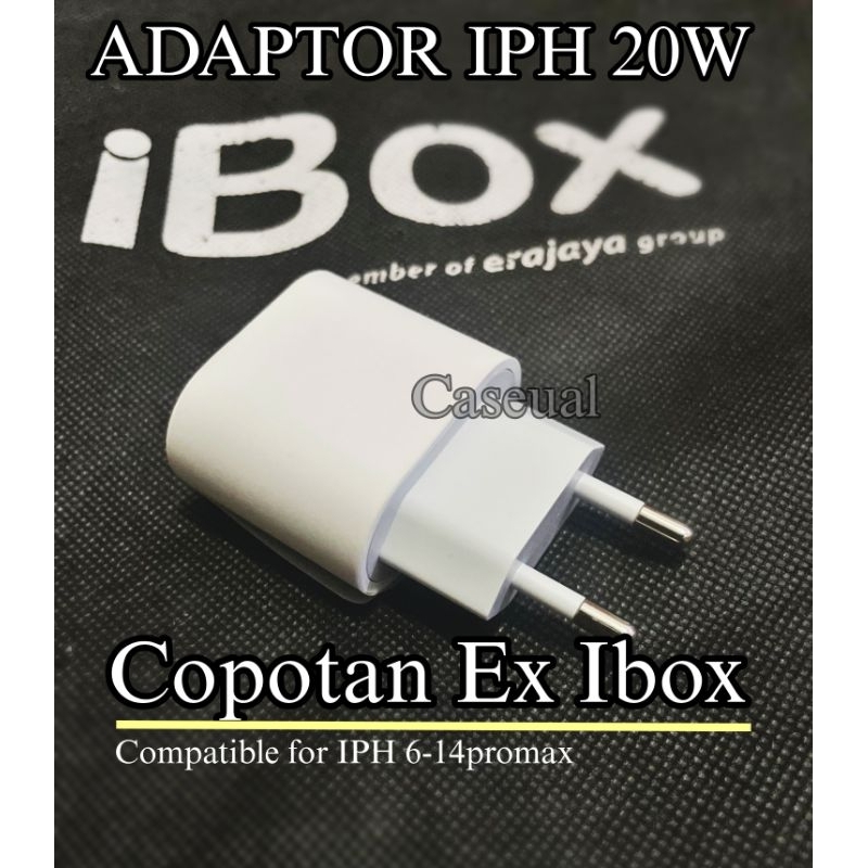 Jual Adaptor IPH 20W ( COPOTAN EX IBOX ) USB-C Power Copotan Ex Ibx ...