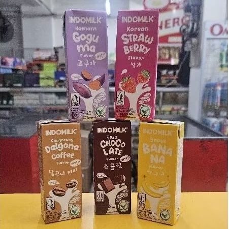 Jual PCS 180ML ( KOREA VERSION )- SUSU INDOMILK UHT STRAWBERRY - COKLAT ...
