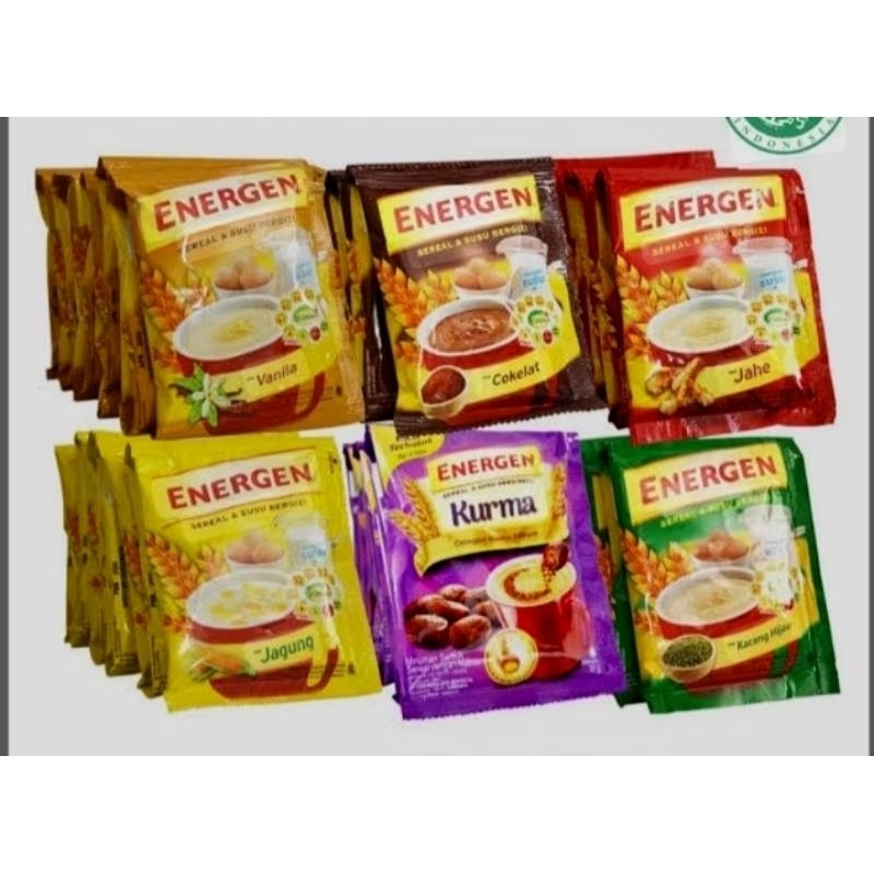 Jual Energen 1 renteng isi 10 bungkus macam macam varian rasa | Shopee ...