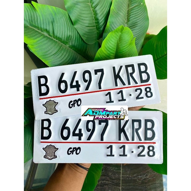 Jual PLAT MOTOR WARNA PUTIH//PLAT MOTOR STANDAR//PLAT MOTOR SUDAH BAUT ...
