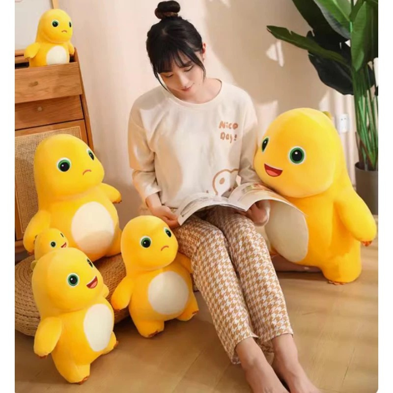 Jual Boneka Dinosaurus kuning Dino Nailong Lucu ukuran 35CM Kado Anak ...