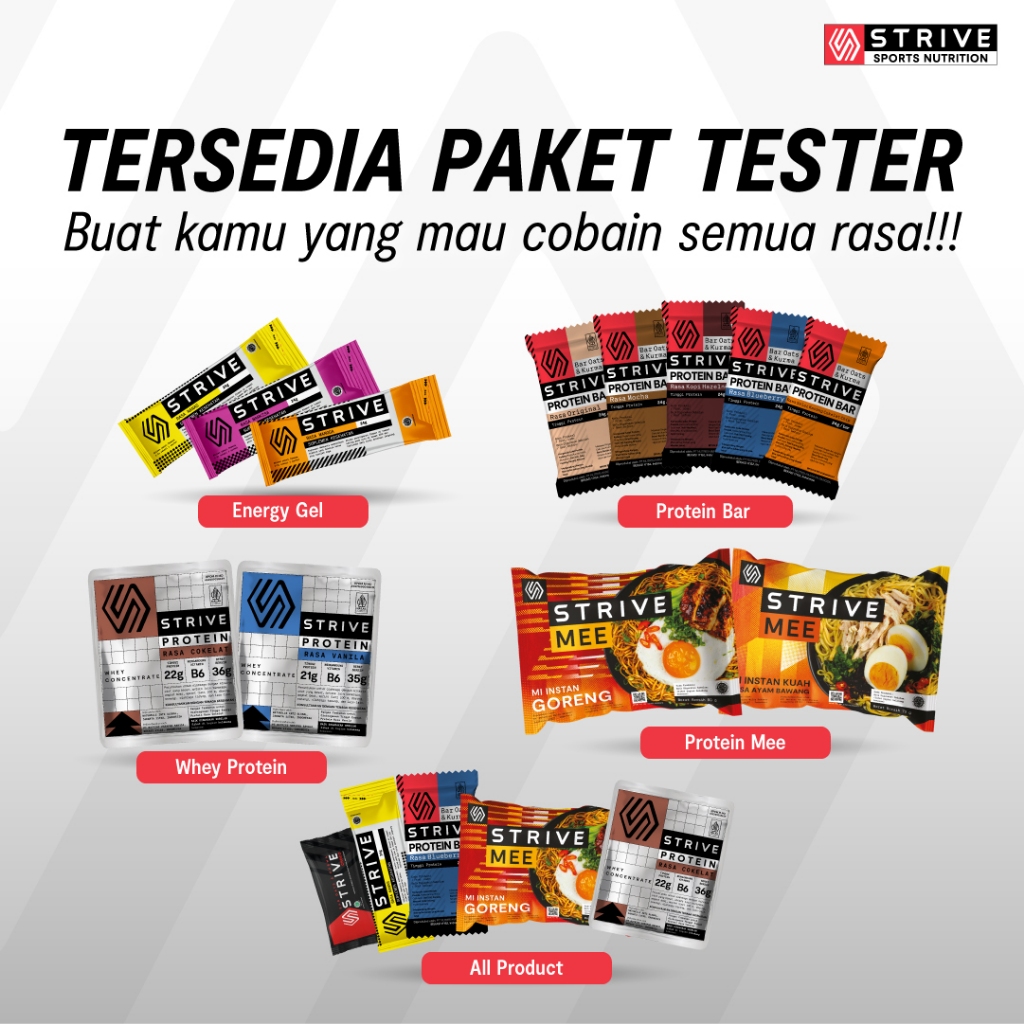 Jual STRIVE - PAKET TESTER! COBAIN SEMUA RASA!! | Shopee Indonesia