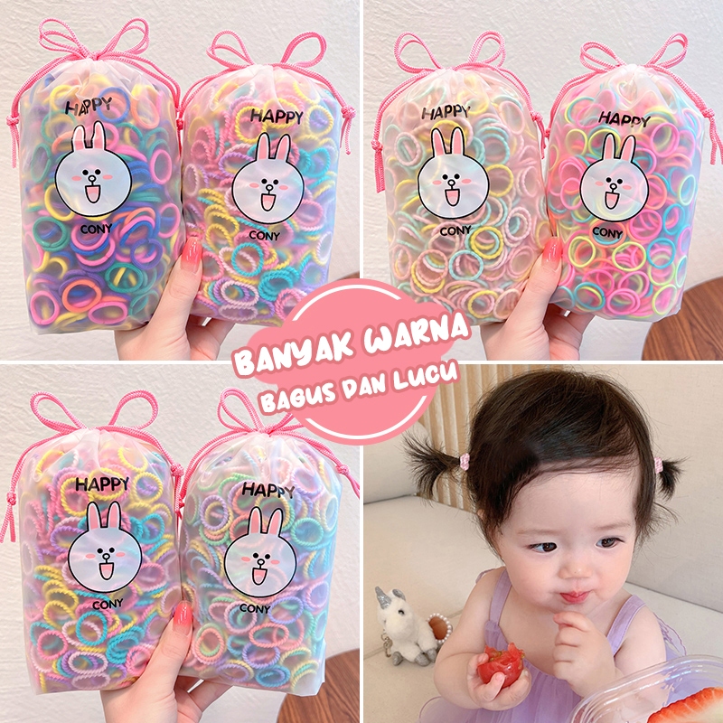 Jual ROVEDCITY 600PCS Ikat Rambut Anak/Karet Gelang Jepang/Ikat Rambut ...