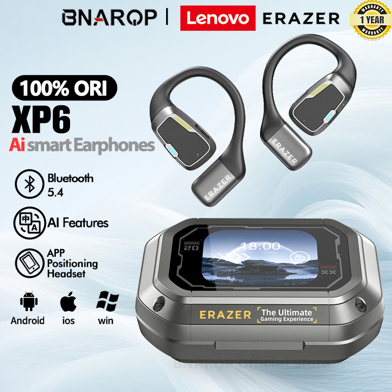 Jual BNARQP x Lenovo ERAZER XP6 Ai Smart Wireless Bluetooth Headset V5 ...