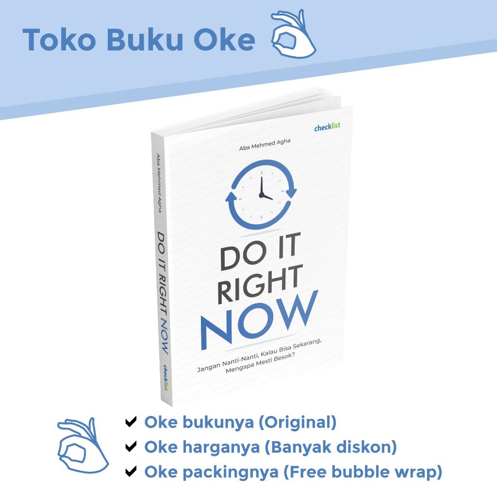 Jual Buku Do It Right Now (Motivasi Inspirasi) | Shopee Indonesia