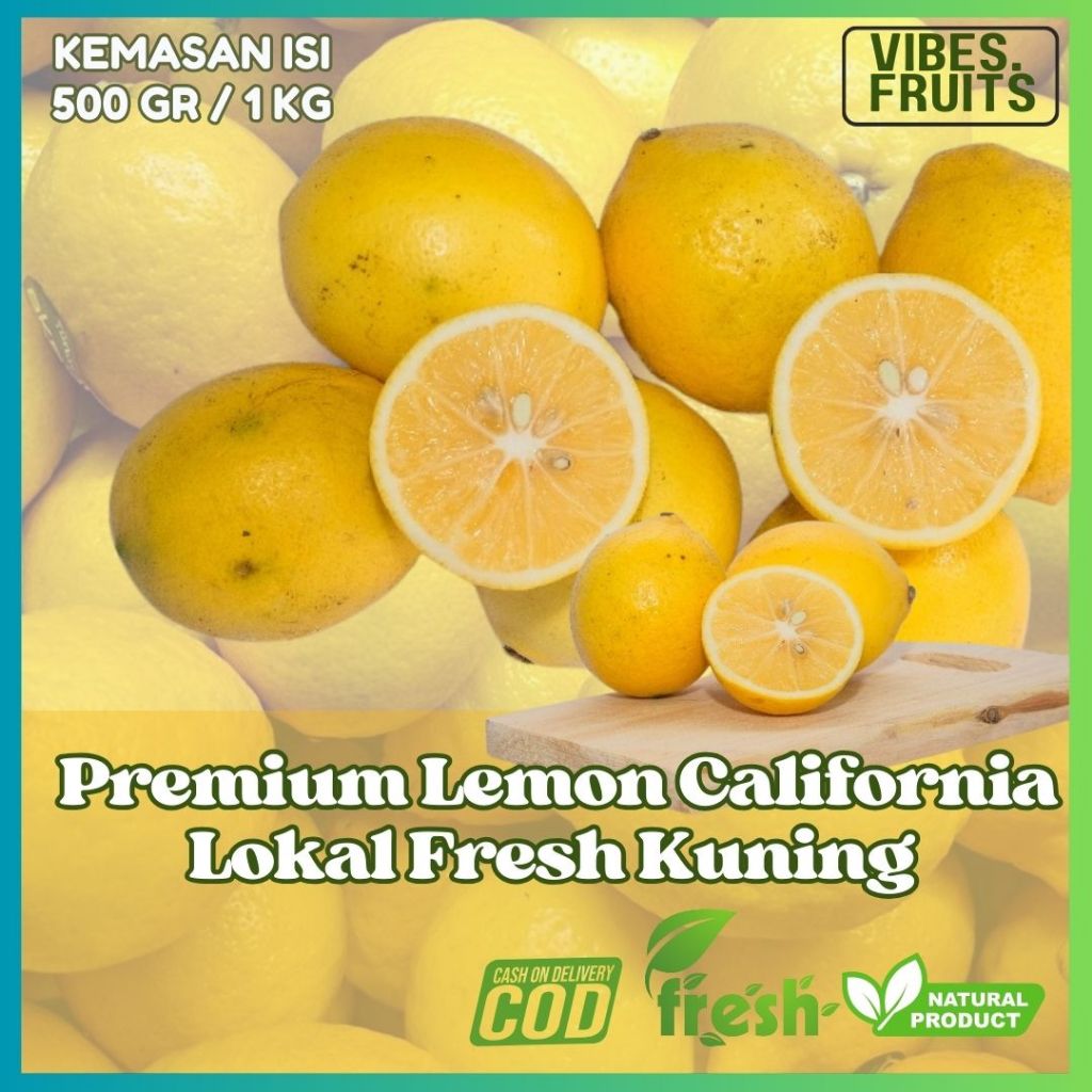Jual Lemon California Kuning Lokal Fresh Banyak Air / Lemon Lokal ...