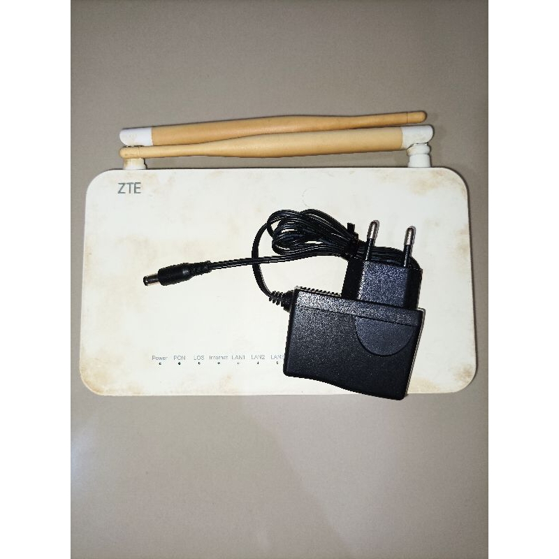 Jual Router ZTE F609 V3 seken port fo biru. Minus LAN mati, lainnya ...