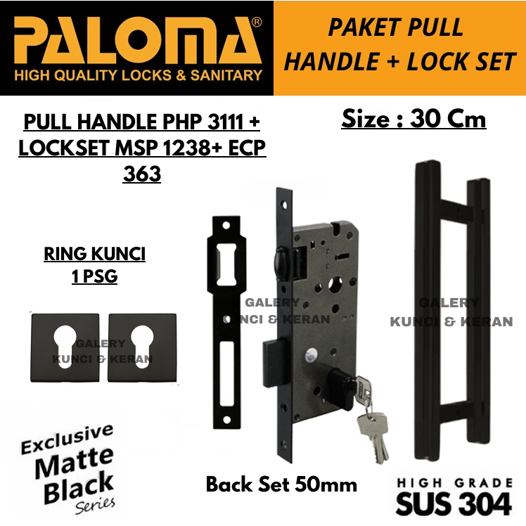 Jual PAKET PULL HANDLE PALOMA PHP 3111 + MSP 1238 + ECP 363 GAGANG ...