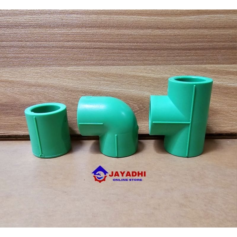 Jual PPR Sambungan Lurus Sok / Knee L Elbow Siku 90 / Tee T 20mm ( 1/2 ...
