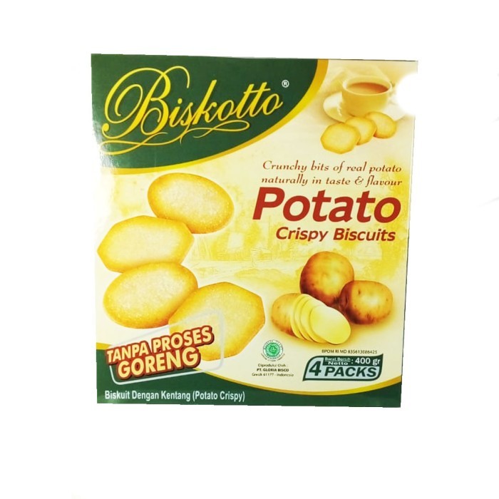 Jual biskotto potato 360 gram 1 dus isi 12 pcs | Shopee Indonesia