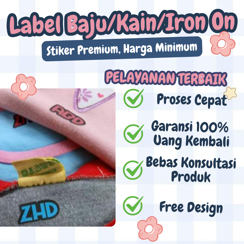 Jual Stiker Nama Sticker Nama Stiker Kain Label Nama Baju Setrika ...