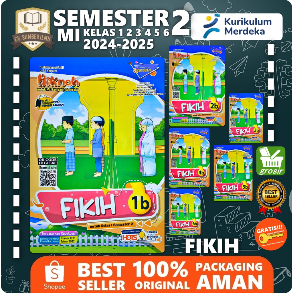 Jual LKS FIKIH MI KELAS 1 2 3 4 5 6 SEMESTER 2 2024-2025 | HIKMAH PUTRA NUGRAHA | Shopee Indonesia