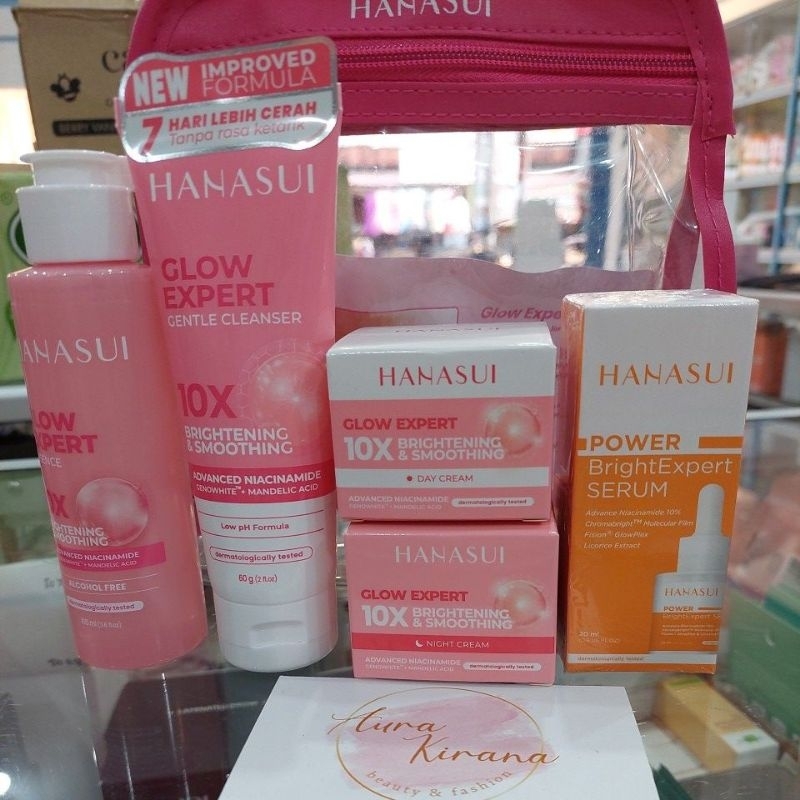 Jual AuraKiranaBeauty Paket HANASUI 5in1 Lengkap Spesial (FREE POUCH ...