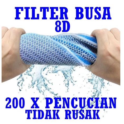 Jual BUSA 8D 11 x 30 CM BIO SPONGE BUSA FILTER FILTRASI AQUARIUM ...