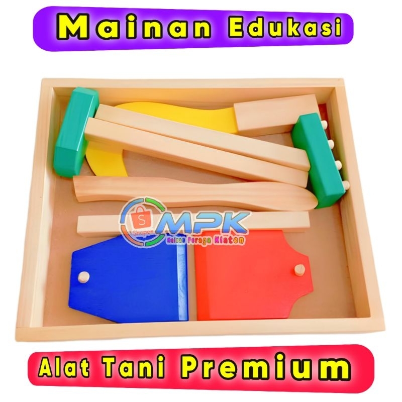 Jual MAINAN EDUKASI ALAT TANI KAYU PINUS PREMIUM ALAT PERTANIAN BAHAN ...