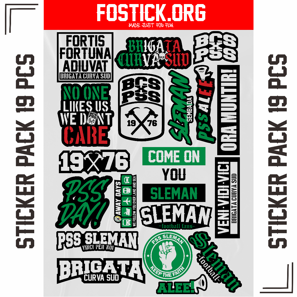 Jual STICKER PACK PSS SLEMAN | STIKER PACK BCS X PSS [19pcs] | Shopee ...