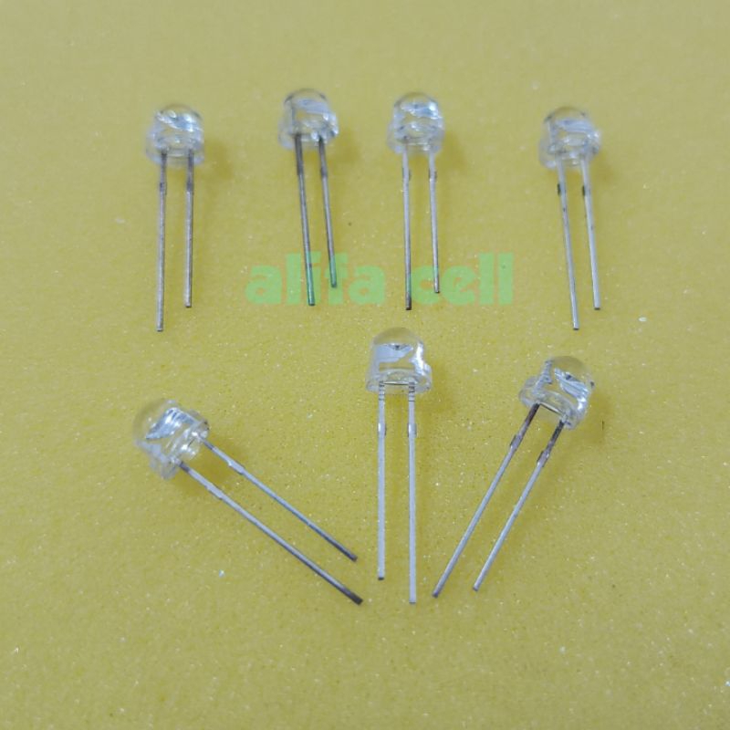 Jual Led 5mm led bening led merah kuning hijau biru putih lampu led ...