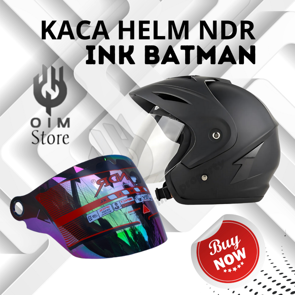 Jual Kaca Visor helm INK BATMAN NDR - Kaca Helm NDR Anti-silau dengan ...