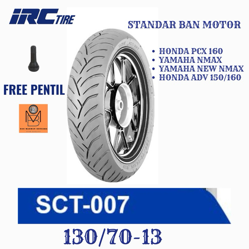 Jual Ban Belakang Motor Honda PCX 160 / IRC SCT007 130/70 Ring13 ...
