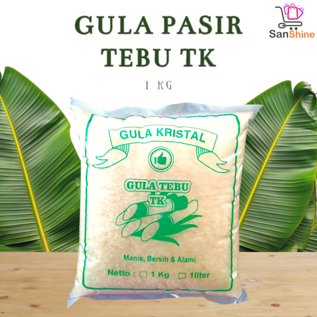 Jual (PROMO) Gula Pasir Gula Tebu TK / Gula Kristal Lokal 1Kg | Shopee ...