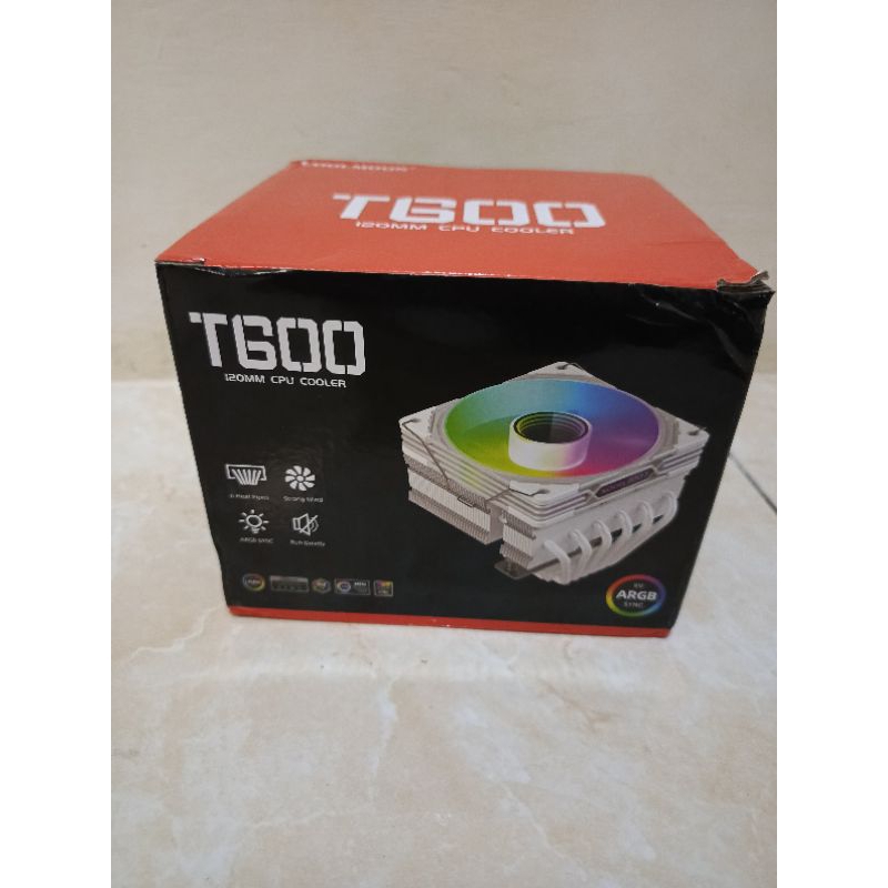 Jual Coolmoon T600 Cpu Cooler Black Low Profile Single Fan ARGB Processor PC Komputer | Shopee ...