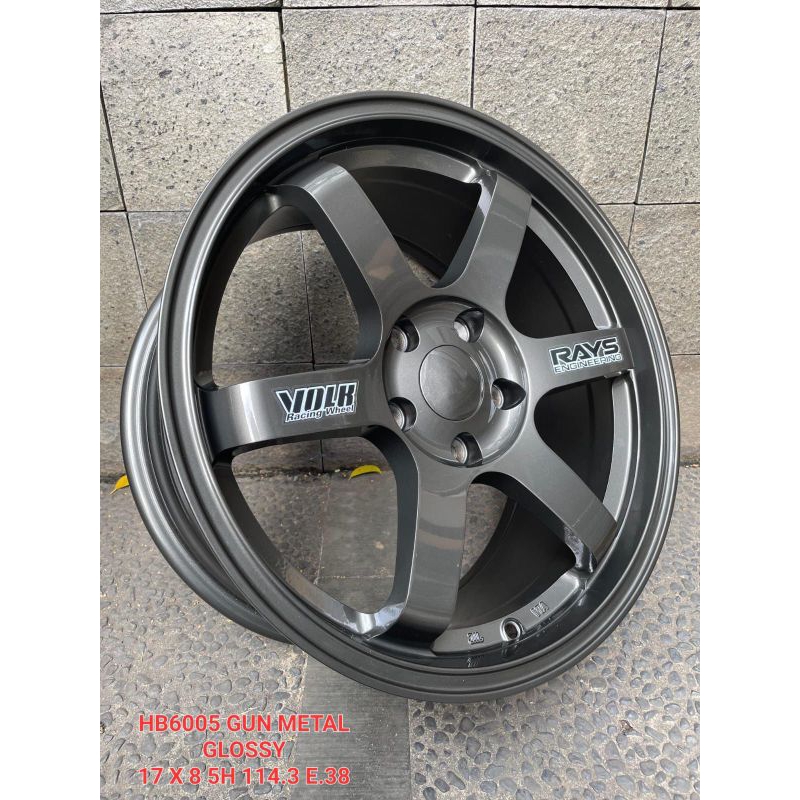 Jual velg mobil pelek racing Ring 17 lubang 5 x114 TE37 | Shopee Indonesia