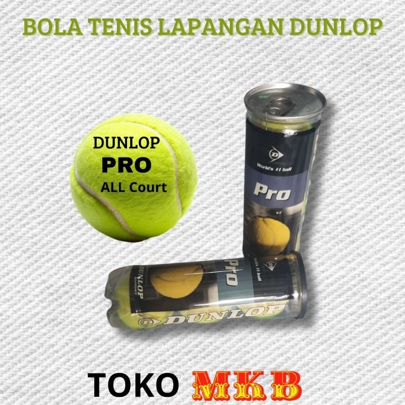 Jual Bola Tenis Lapangan DUNLOP PRO ALL Court 1 botol isi 3 | Shopee ...