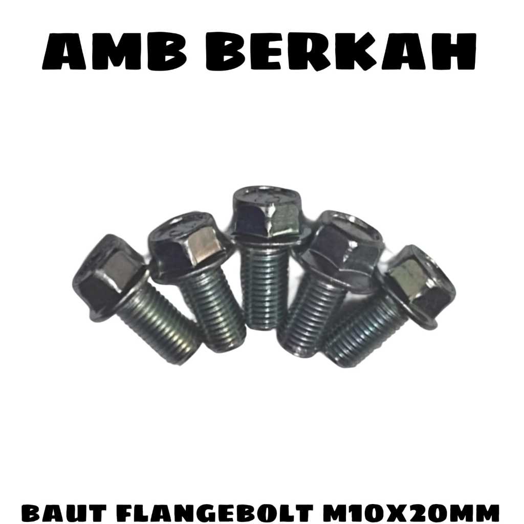 Jual BAUT FLANGE BOLT M10X20 ( KUNCI 14 PNJNG 2CM ) | Shopee Indonesia
