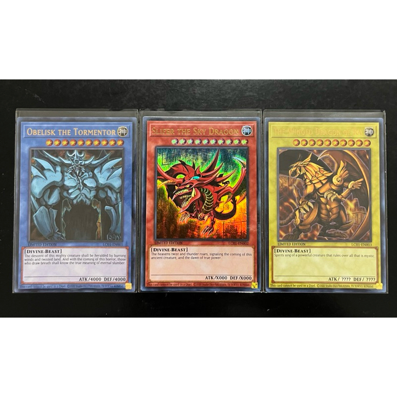 Jual Kartu Yu-Gi-Oh Slifer, Obelisk, Ra Ultra Rare TCG Original ...