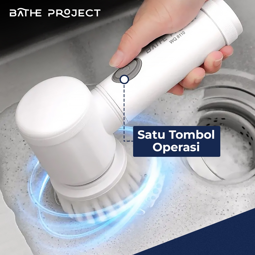 Jual Sikat Elektrik Otomatis Magic Brush 5 in 1 Electric Cleaning Automatic | Shopee Indonesia