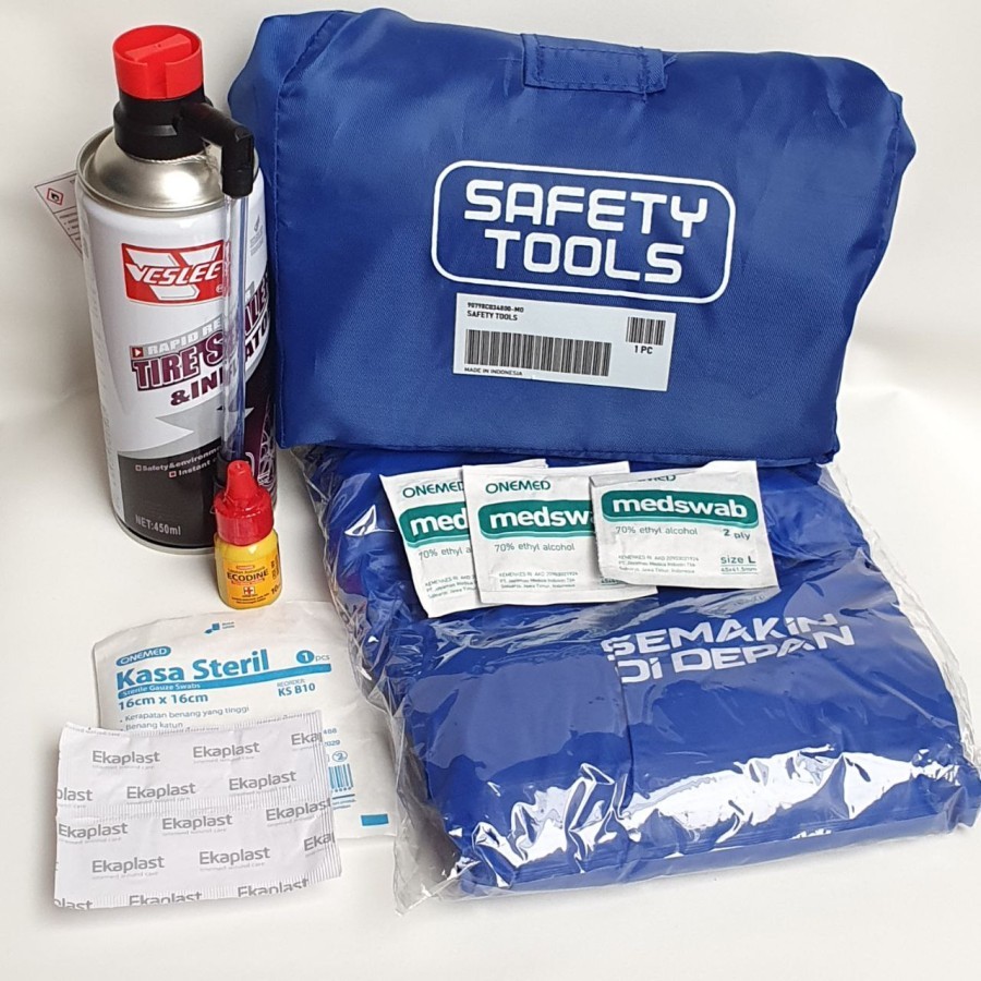 Jual Safety Tools Yamaha Paket (Jas Ujan,Alat Tambal Bal & Frist Aid ...