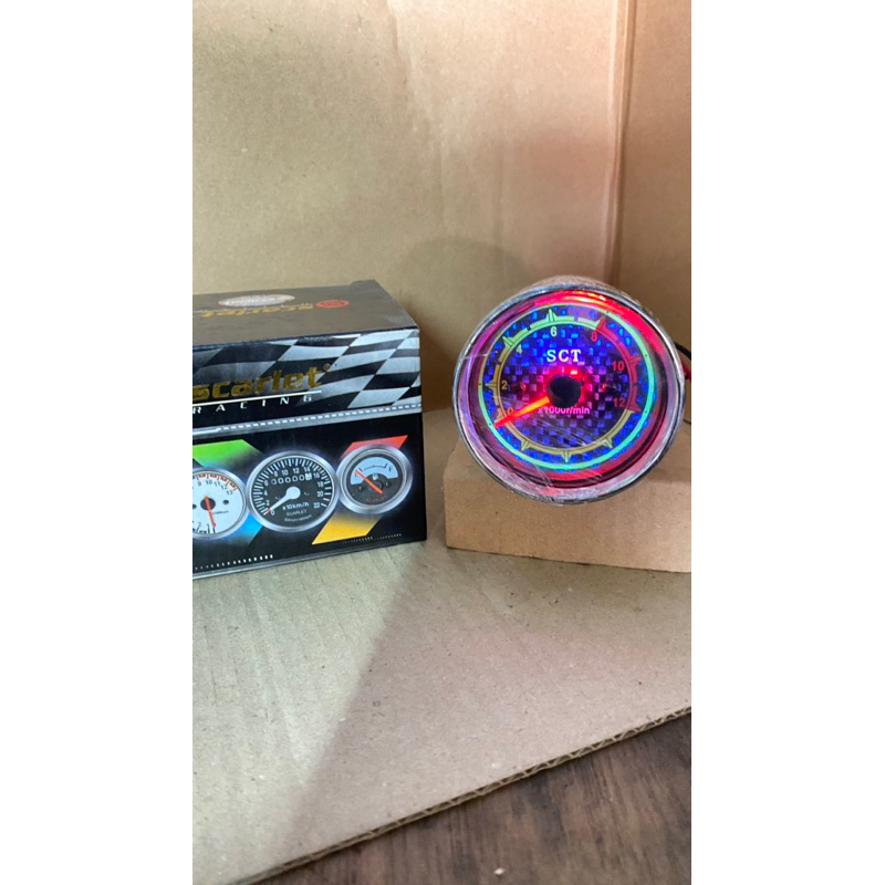 Jual TACHOMETER SCARLET/RPM METER/INDIKATOR RPM UNIVERSAL | Shopee ...