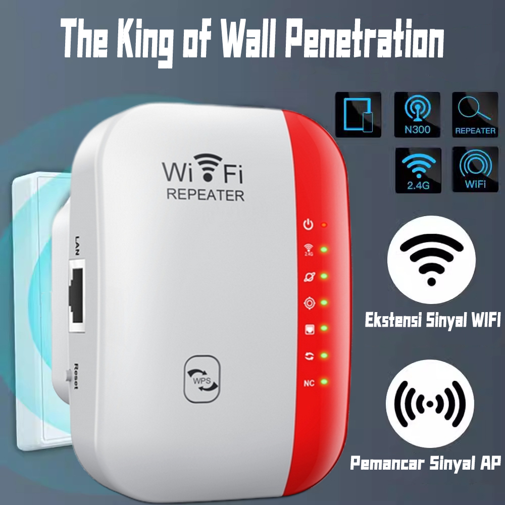 Jual WiFi Repeater WiFi Extender WiFi Amplifier Mini Repeater 300Mbps ...