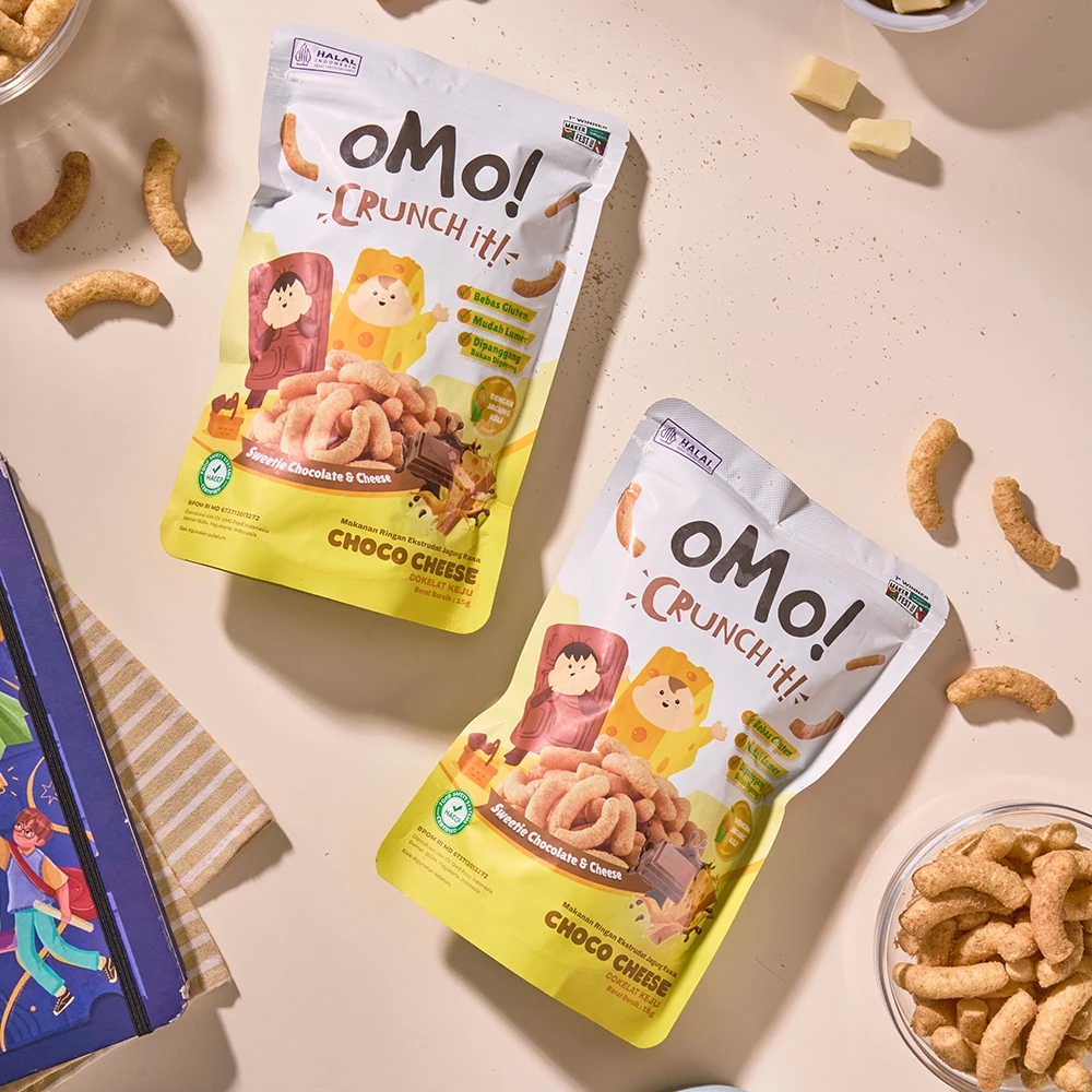 Jual OMO Mini Crunch 15g Snack Cemilan Bayi 9+ Bulan Sehat Puff ...