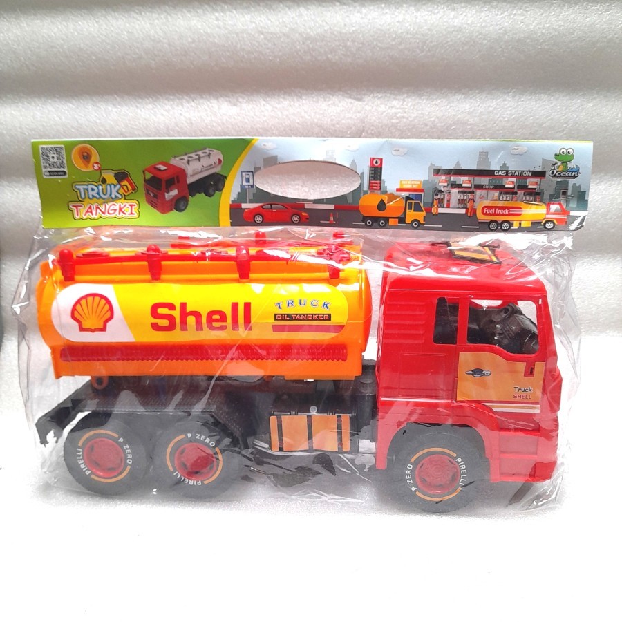 Jual Mainan Anak Mobil Truck Tanki SHELL OCT 6002 | Shopee Indonesia